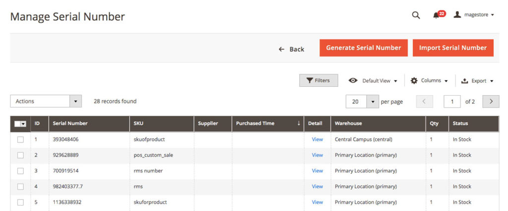 Track Serial Number | Retail Operation | Magestore POS