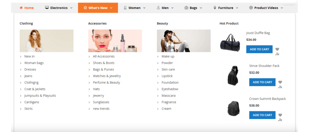 Top 9 responsive Magento 2 mega menu extensions, only from $0