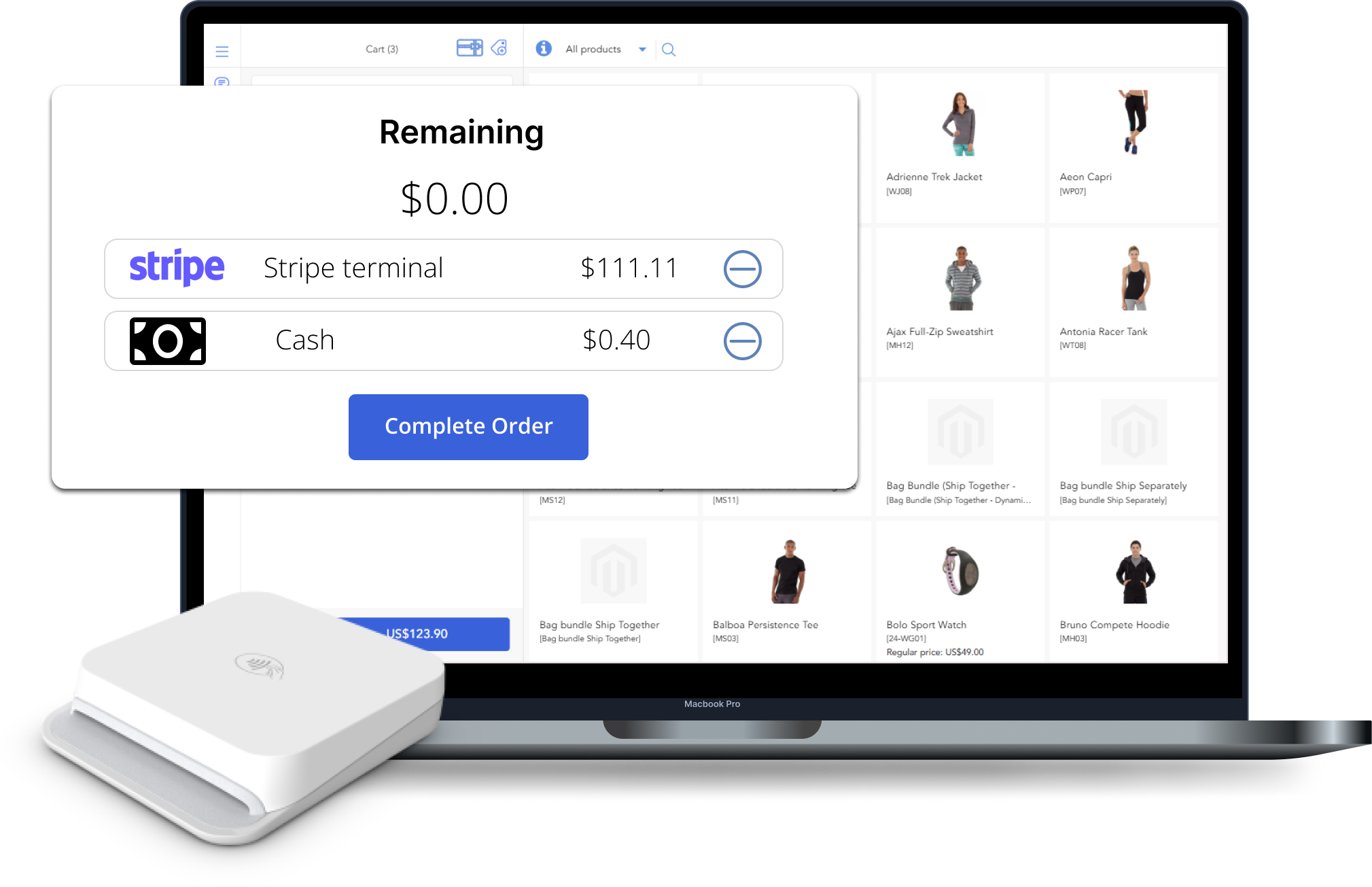 Full-featured omnichannel Stripe POS